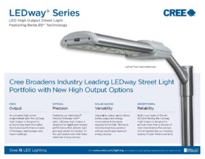 LEDway Series High Output Sales Sheet | Excel Automation
