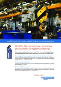 XCKN Limit Switch brochure | Excel Automation Inc.