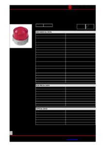 Double Flash Beacon BWM 24VDC RD Spec Sheet | Excel Automation