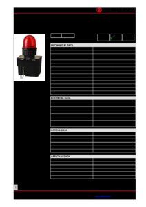 Flashing Beacon EM 24VDC RD Spec Sheet | Excel Automation