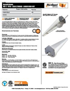 DuraLED Blade Linear LED Luminaire | Excel Automation