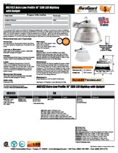 HB31C3 Astra Low Profile Spec Sheet | Excel Automation